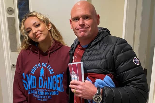 Little Mixs Jade Thirlwall Backs Sanddancer Clothing Brand At South Shields Fc Home Game